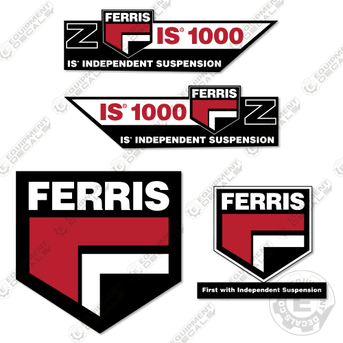 Fits Ferris IS1000Z Decal Kit Mower – Equipment Decals
