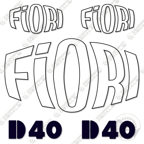 Fits Fiori D40 Decal Kit Site Dumper – Equipment Decals