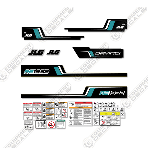 Fits JLG AE1932 Decal Kit Scissor Lift – Equipment Decals