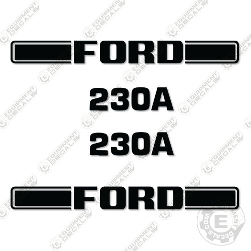 Fits Ford 230A Decal Kit Tractor – Equipment Decals