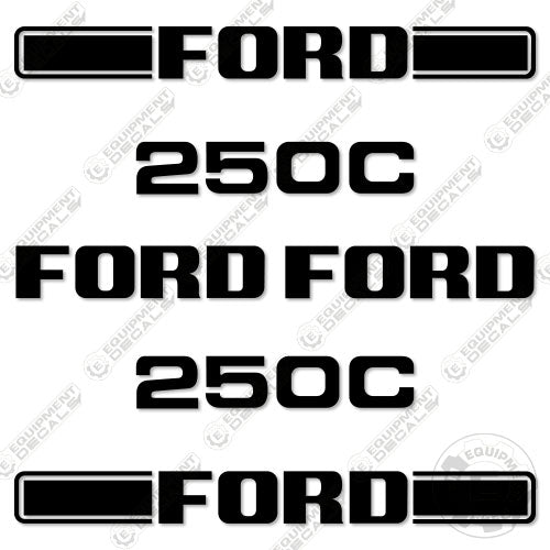 Fits Ford 250C Decal Kit Tractor – Equipment Decals
