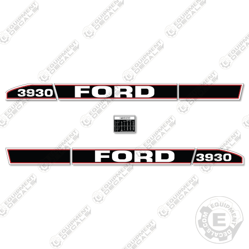 Fits Ford 3930 Decal Kit Tractor (CABLESS) – Equipment Decals