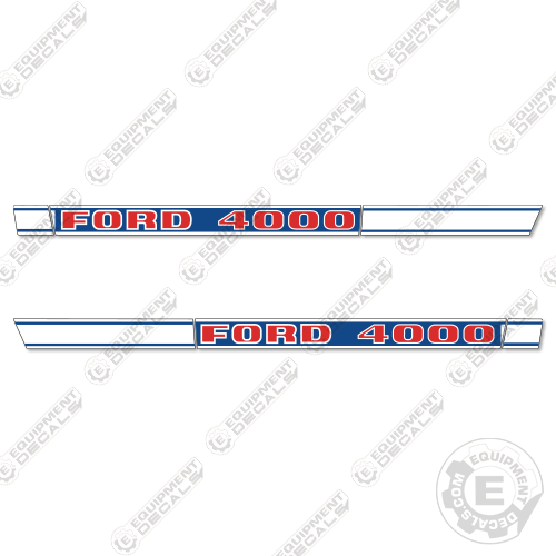 Fits Ford 4000 Decal Kit Tractor – Equipment Decals