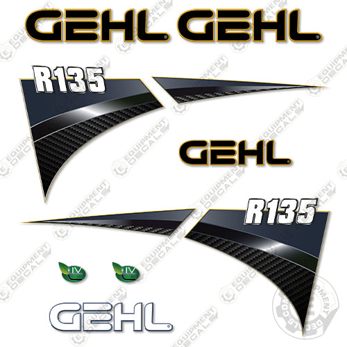 Fits GEHL R135 Decal Kit Skid Steer – Equipment Decals