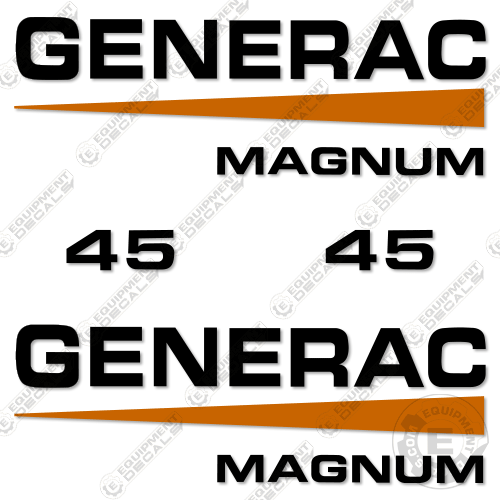 Fits Generac Magnum 45 Decal Kit Diesel Generator – Equipment Decals