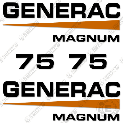 Fits Generac Magnum 75 Decal Kit Diesel Generator – Equipment Decals