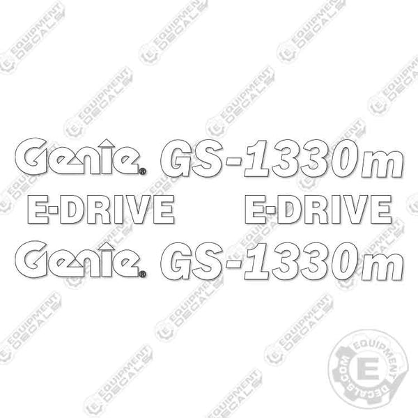Fits Genie GS-1330M Decal Kit Scissor Lift Logo – Equipment Decals