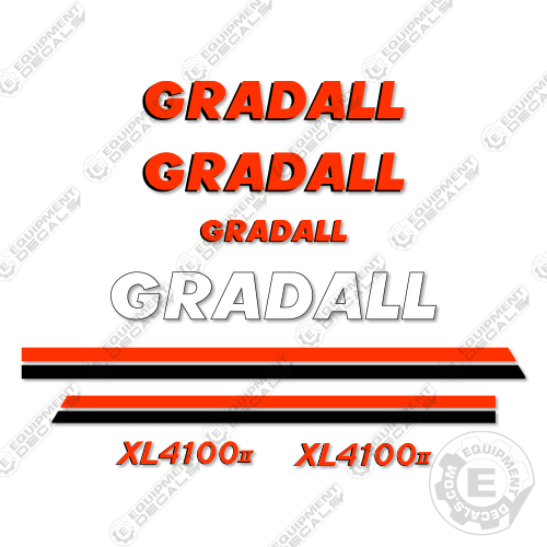 Fits Gradall XL4100-ii Decal Kit Wheeled Excavator – Equipment Decals
