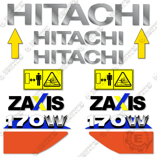 Fits Hitachi ZX170W-6 Decal Kit Excavator – Equipment Decals