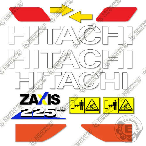 Fits Hitachi ZX225US-6 Decal Kit Excavator – Equipment Decals