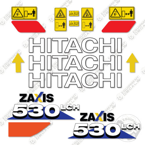 Fits Hitachi 530LCH Decal Kit Z-Axis Excavator – Equipment Decals