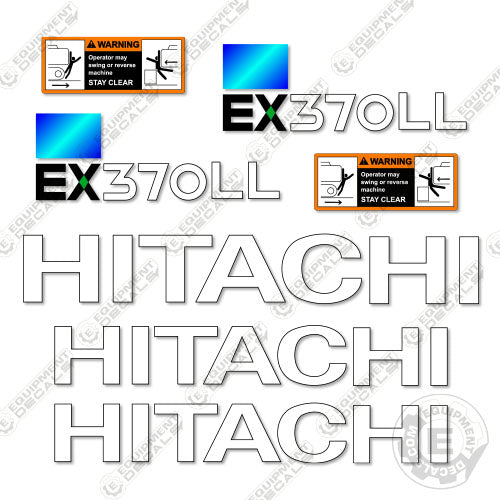 Fits Hitachi EX370LL Decal Kit Excavator – Equipment Decals