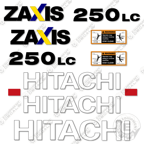 Fits Hitachi ZX250LC-5N Decal Kit Excavator – Equipment Decals