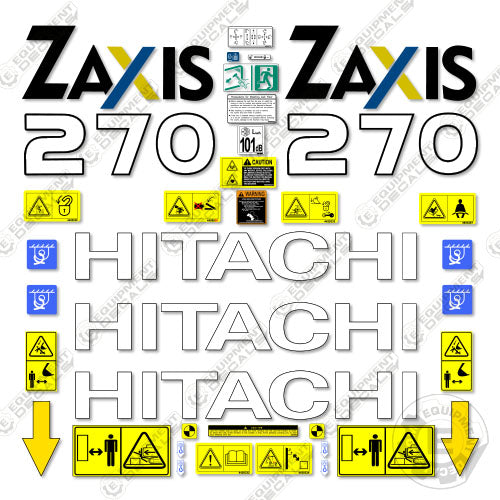 Fits Hitachi 270 Decal Kit Z-Axis Excavator – Equipment Decals