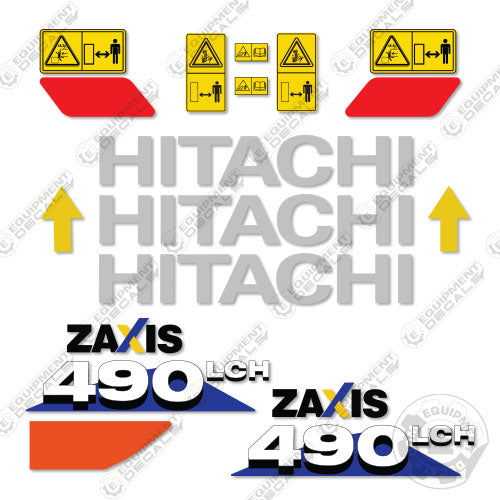 Fits Hitachi 490LCH Decal Kit Z-Axis Excavator – Equipment Decals