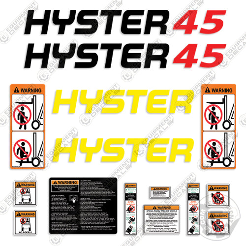 Hyster 45XM Decal Kit Forklift – Equipment Decals