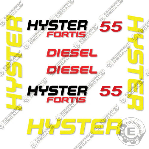 Fits Hyster 55 Decal Kit Forklift (NO WARNINGS) – Equipment Decals