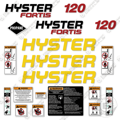Fits Hyster S120FTS Decal Kit Forklift – Equipment Decals