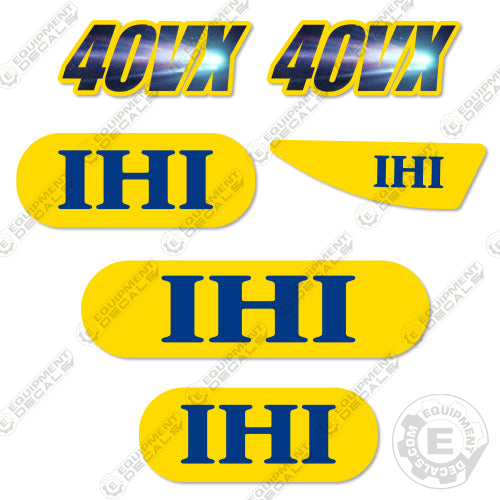 Fits IHI 40VX-3 Decal Kit Mini Excavator – Equipment Decals