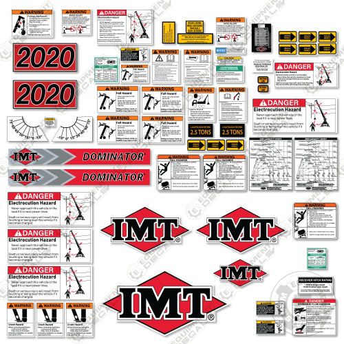Fits IMT 2020 Dominator Decal Kit - With Newer Style Dominator Decal ...