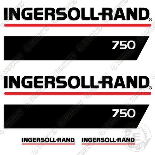 Fits Ingersoll-Rand 750 Decal Kit Compressor – Equipment Decals