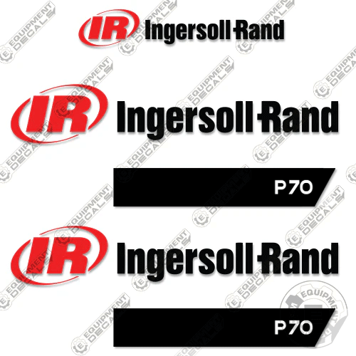 Fits Ingersoll-Rand P70 Decal Kit Compressor – Equipment Decals