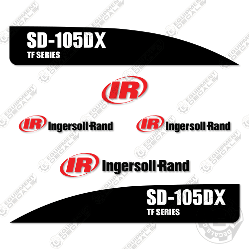 Fits Ingersoll-Rand SD-105DX TF Series Decal Kit Roller – Equipment Decals