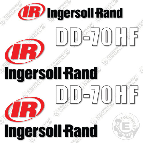 Fits Ingersoll-Rand DD-70HF Decal Kit Asphalt Compactor – Equipment Decals