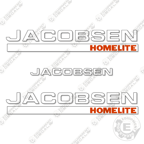 Fits Jacobsen Homelite Decal Kit Mower – Equipment Decals