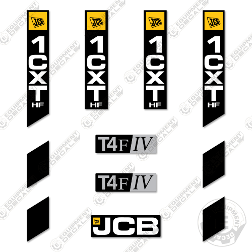Fits JCB 1CXT HF Decal Kit Backhoe – Equipment Decals