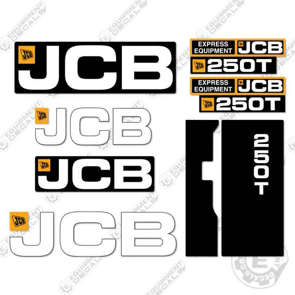 Fits JCB 250T Decal Kit Skid Steer – Equipment Decals