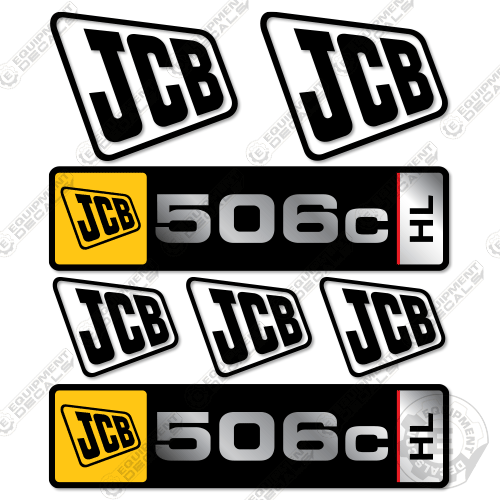 Fits JCB 506C HL Decal Kit Telehandler – Equipment Decals