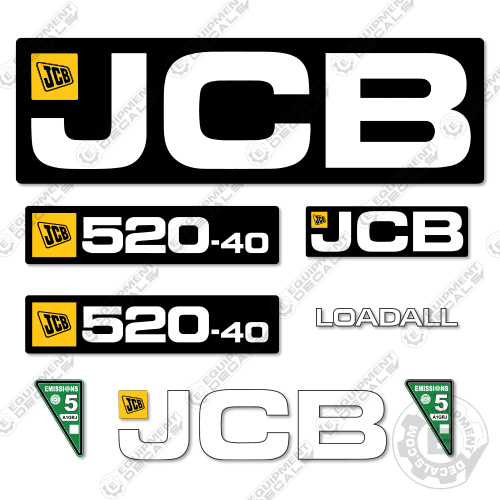 Fits JCB 520-40 Decal Kit Telehandler – Equipment Decals