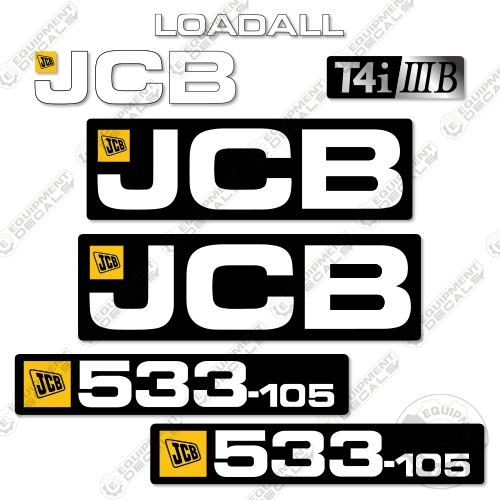 Fits JCB 533-105 Decal Kit Telehandler – Equipment Decals