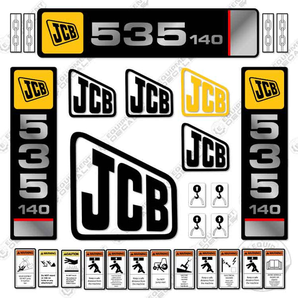 Fits JCB 535-140 Decal Kit Forklift – Equipment Decals