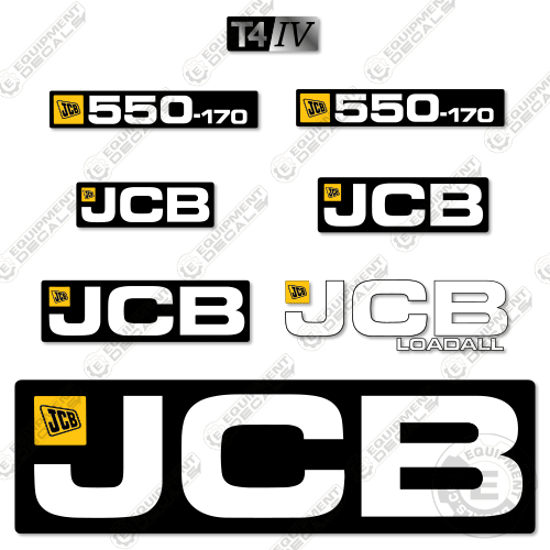 Fits JCB 550-17 Decal Kit Telehandler – Equipment Decals