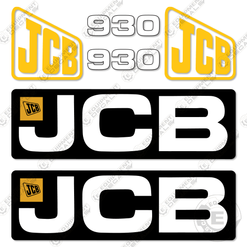 Fits JCB 930 Decal Kit Forklift - 2012 – Equipment Decals