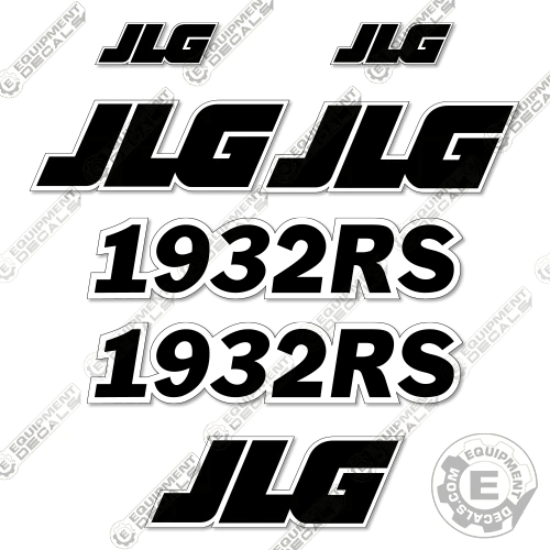 Fits JLG 1932RS Decal Kit Scissor Lift – Equipment Decals