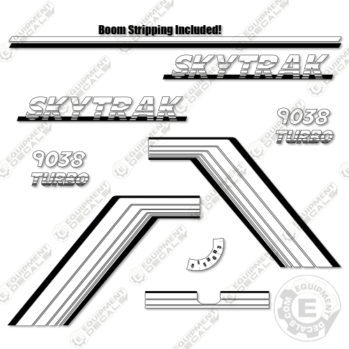 Fits JLG 9038 Turbo Decal Kit Telehandler Skytrak – Equipment Decals