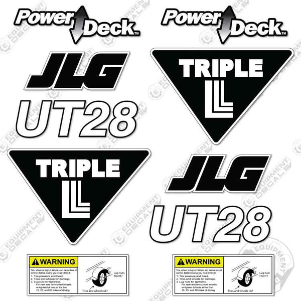 Fits JLG UT28 Decal Kit Trailer – Equipment Decals