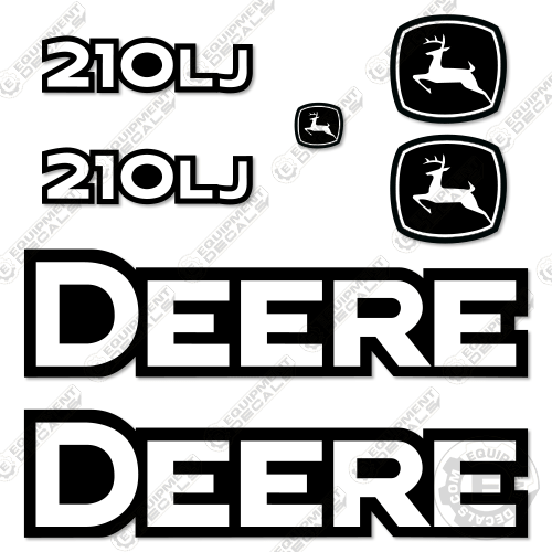 Fits John Deere 210LJ Decal Kit Skip Loader – Equipment Decals