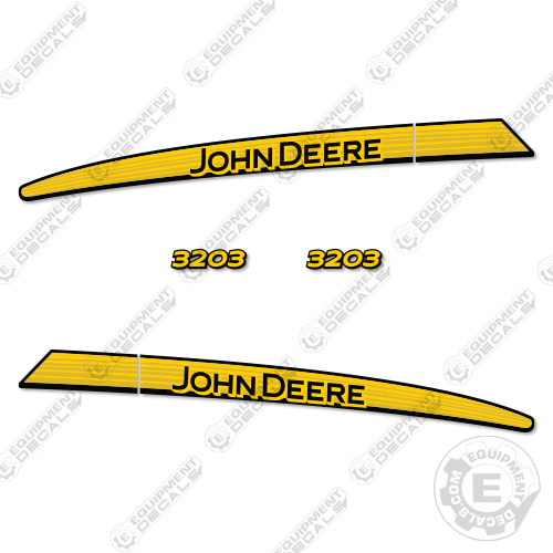 Fits John Deere 3203 Decal Kit Riding Mower Tractor – Equipment Decals