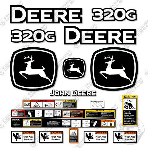 Fits John Deere 320G Decal Kit Skid Steer - POST 2020 VERSION ...
