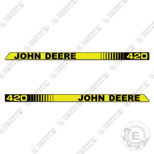 Fits John Deere 420 Riding Mower Decal Kit – Equipment Decals
