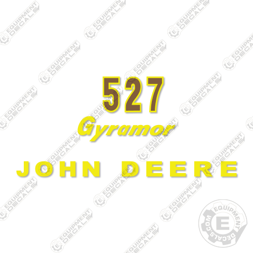 Fits John Deere 527 Decal Kit Rotary Cutter – Equipment Decals