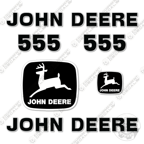 Fits John Deere 555 Decal Kit Crawler Loader – Equipment Decals
