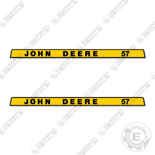 Fits John Deere 57 Riding Mower Decal Kit – Equipment Decals