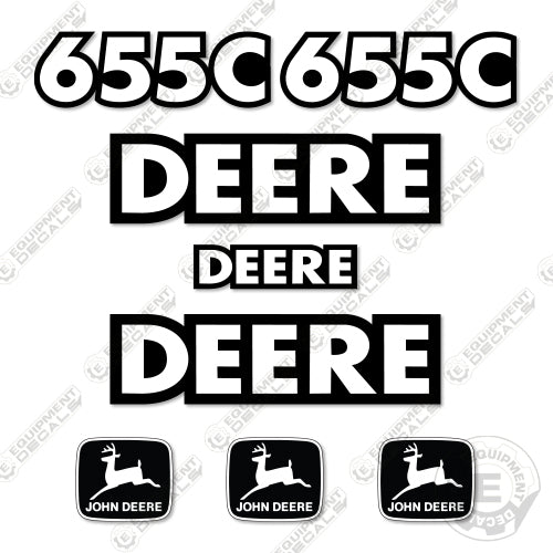 Fits John Deere 655C Decal Kit Dozer – Equipment Decals
