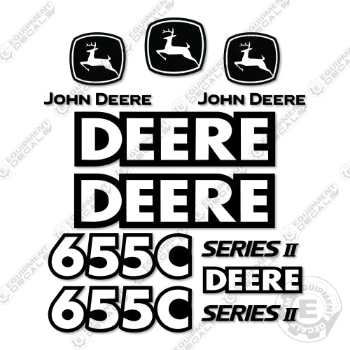 Fits John Deere 655C Series II Decal Kit Dozer – Equipment Decals