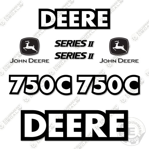 Fits John Deere 750C Series 2 Decal Kit Dozer – Equipment Decals